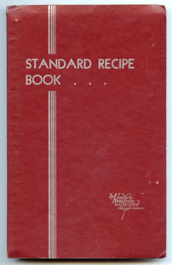 NHRR Dining Car Department Standard Recipe Book Reprint Now Available 